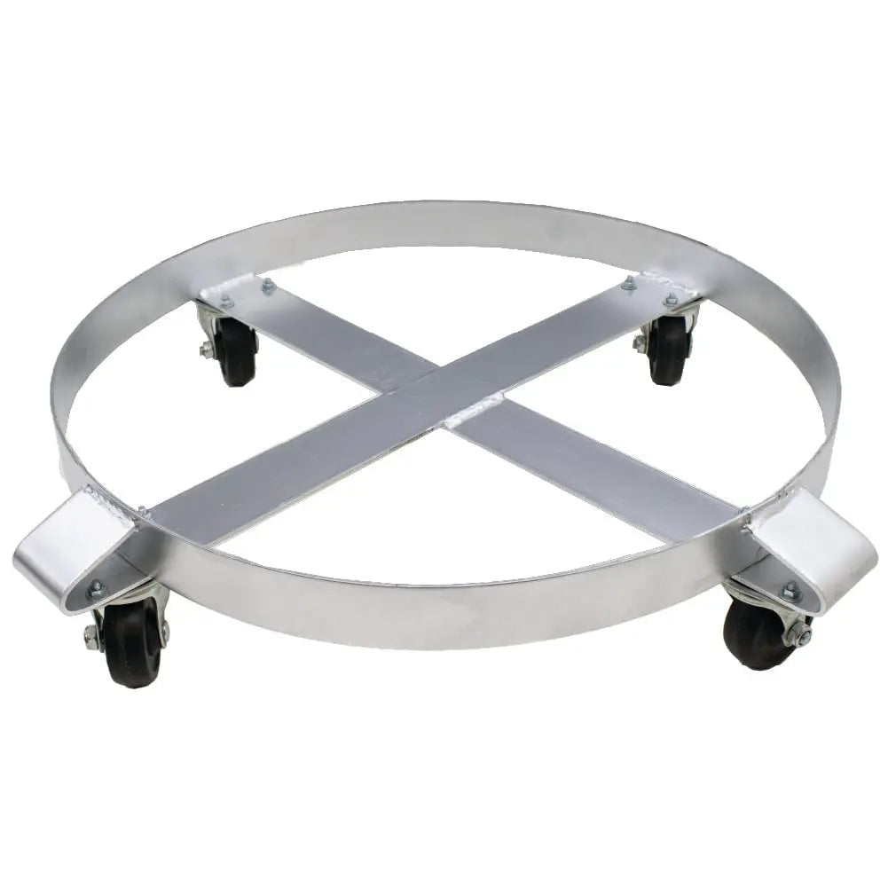 55-Gallon Drum Dolly or Garbage Can Dolly – Heavy-Duty Metal Dolly with ...