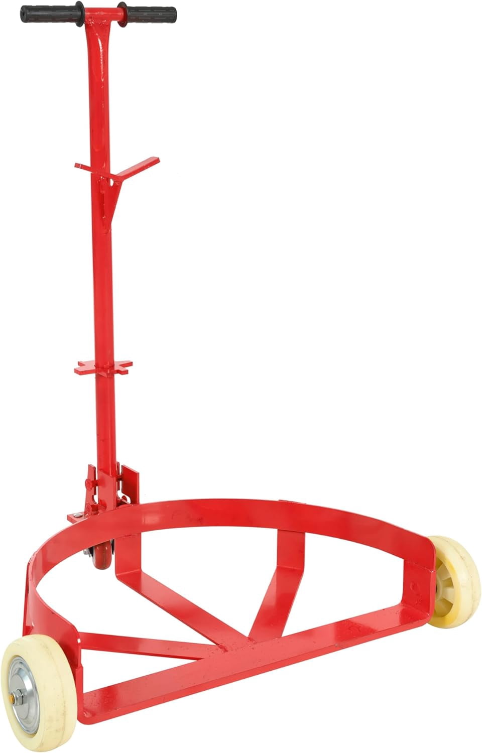 55 Gallon Drum Dolly with Handle, Heavy Duty Barrel Dolly, Steel Frame ...