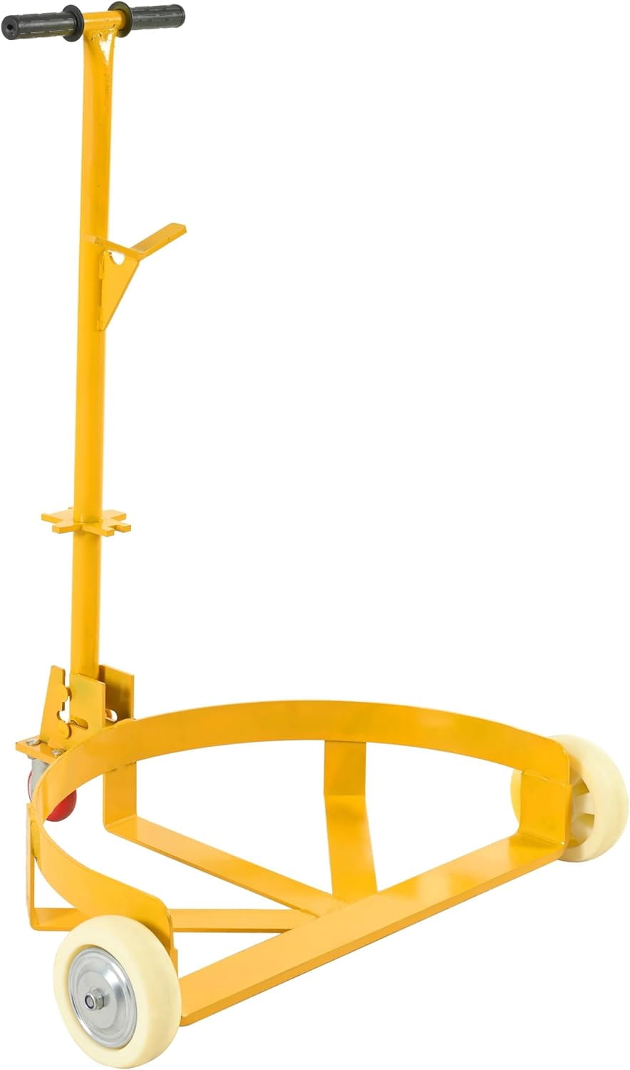 55 Gallon Drum Dolly with Handle, Heavy Duty Barrel Dolly, Steel Frame ...