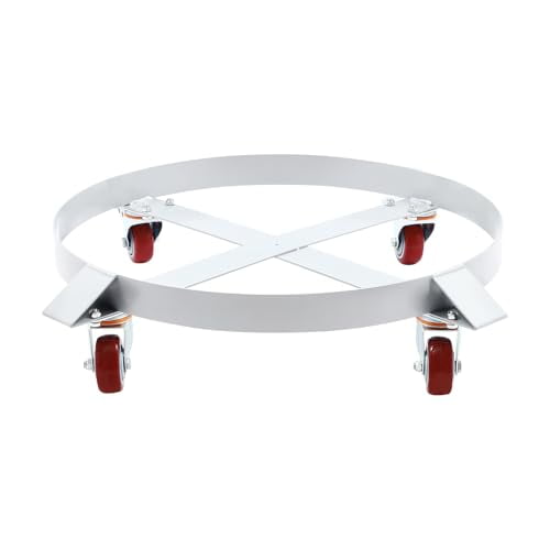 55-Gallon Drum Dolly Set of 2, 1200 Lbs Capacity Heavy-Duty Steel Dolly ...