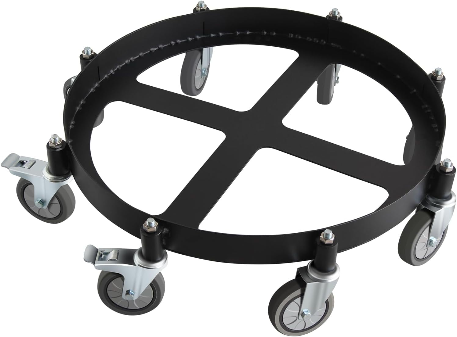 55 Gallon Drum Dolly with 2000lbs Load Capacity and 8 Swivel Caster ...