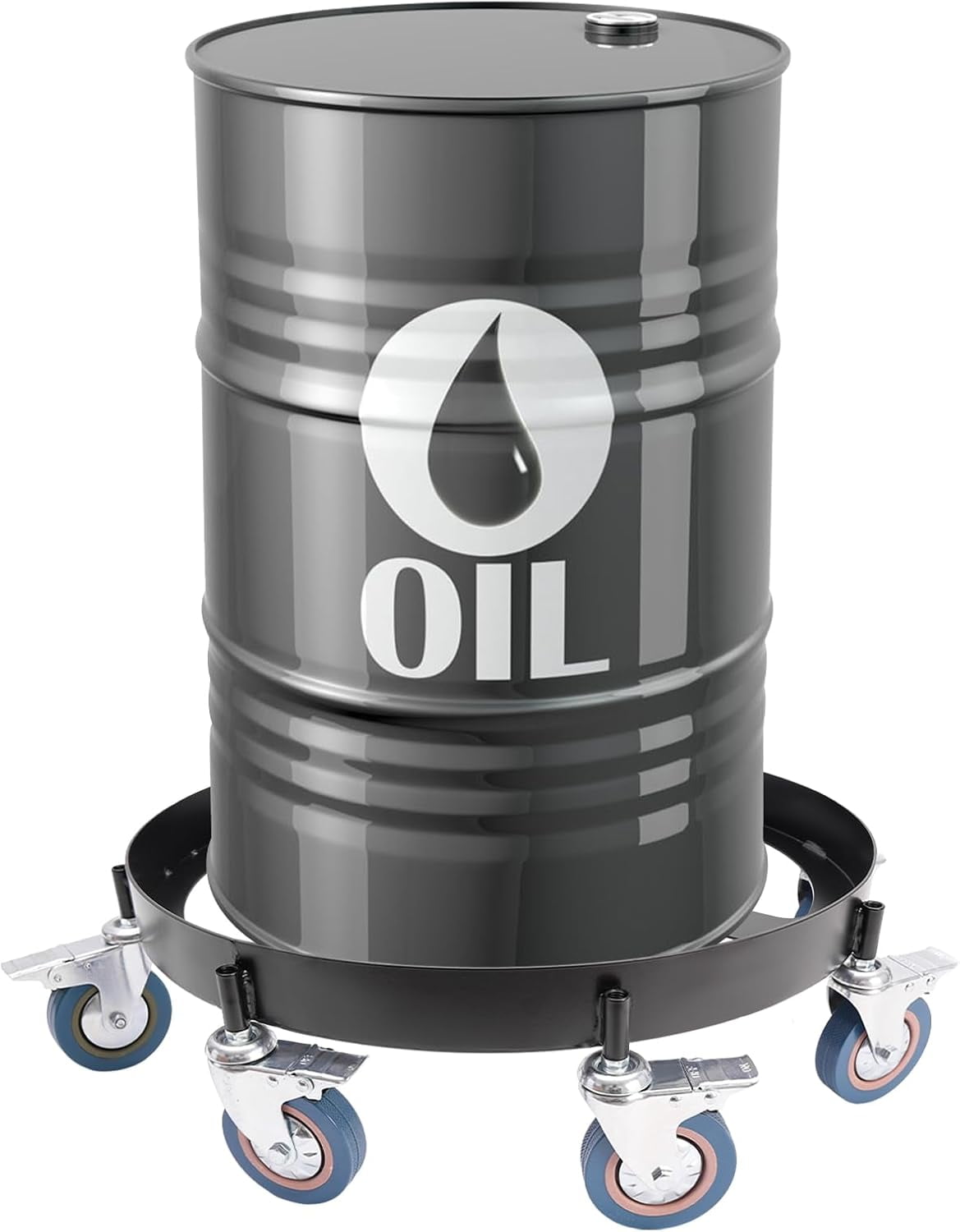 55 Gallon Drum Dolly with Wheels, Barrel Dolly for 55 Gallon Drum ...