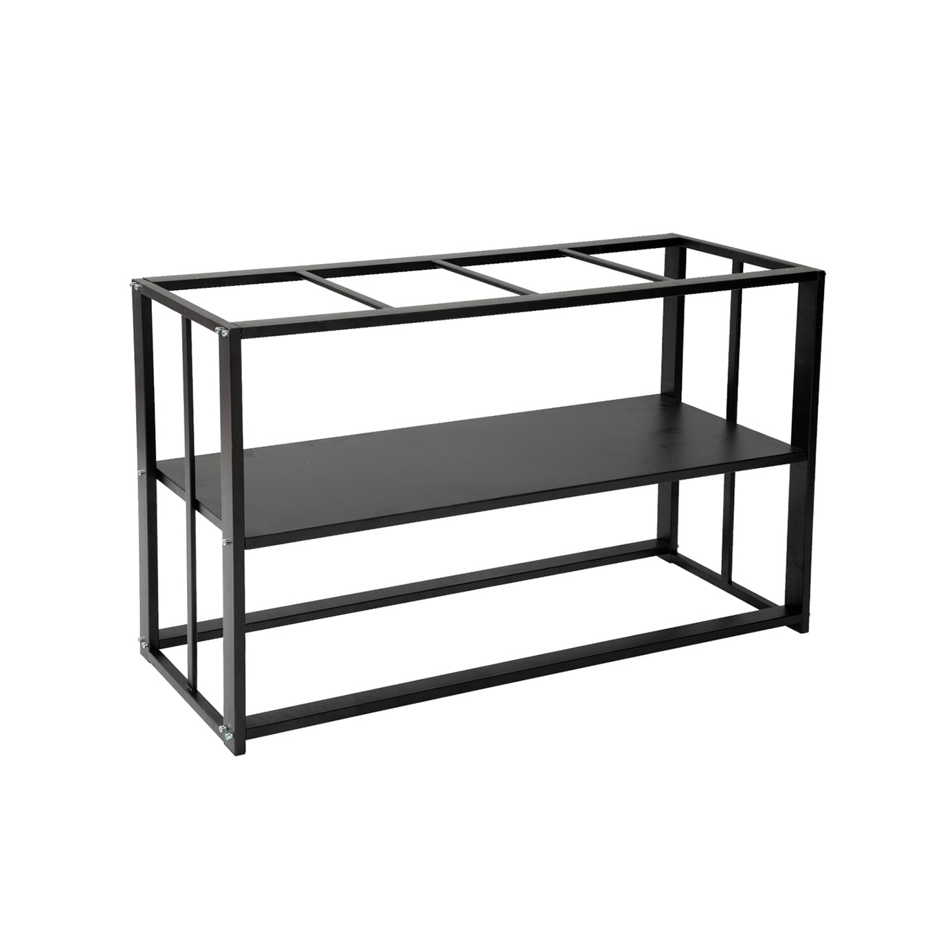 55 Gallon Fish Tank Stand with Plant Shelf, Metal Aquarium Stand Double ...
