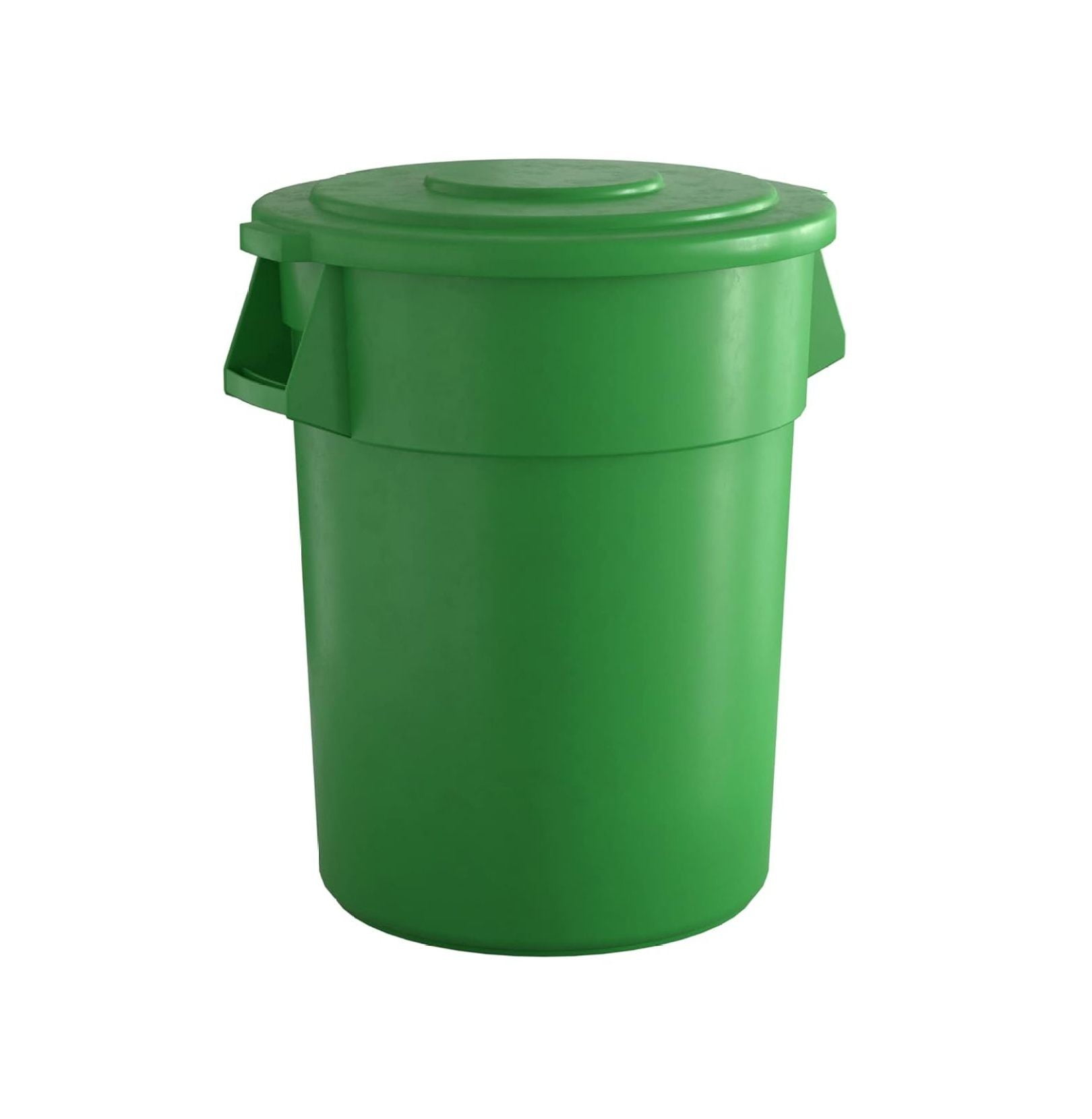 55 Gallon Green Round Trash Can with Lid - Walmart.com