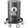 55 Gallon Heavy Duty Drum Dolly w/8 Swivel Caster Wheel,Anti-Tipping ...