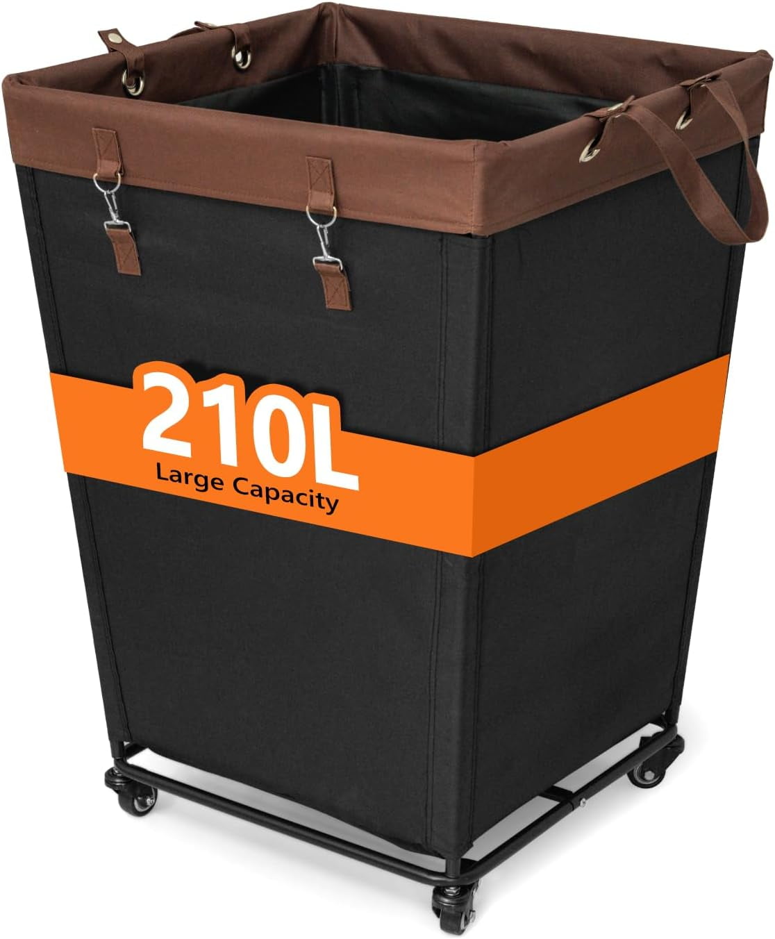 55 Gallons Laundry Basket with Wheels,Rolling Laundry Hamper, 210L ...