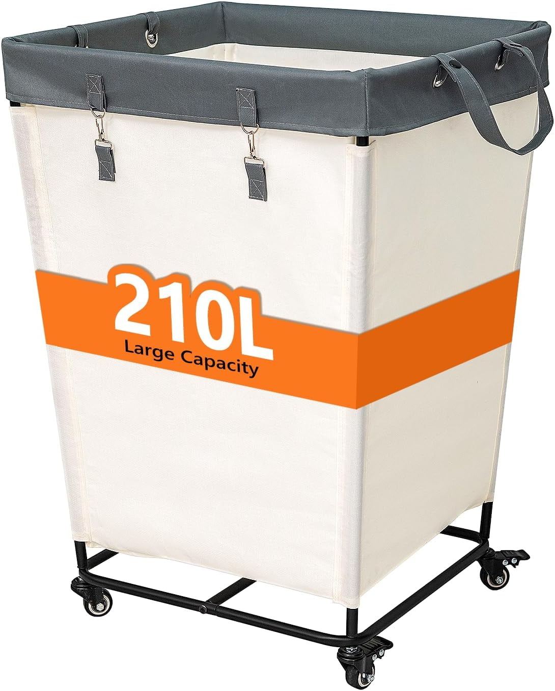 55 Gallons Laundry Basket with Wheels,Rolling Laundry Hamper, 210L ...
