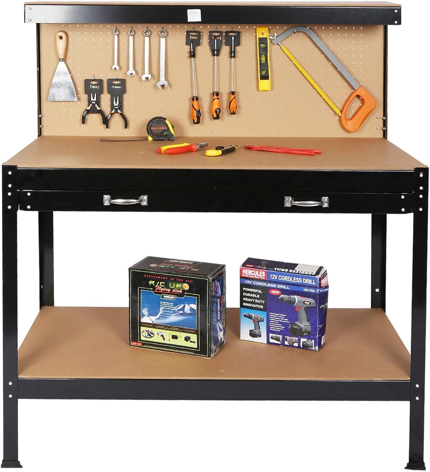 55'' Garage Workbench, 300 Lbs Load Capacity Heavy Duty Work Bench ...