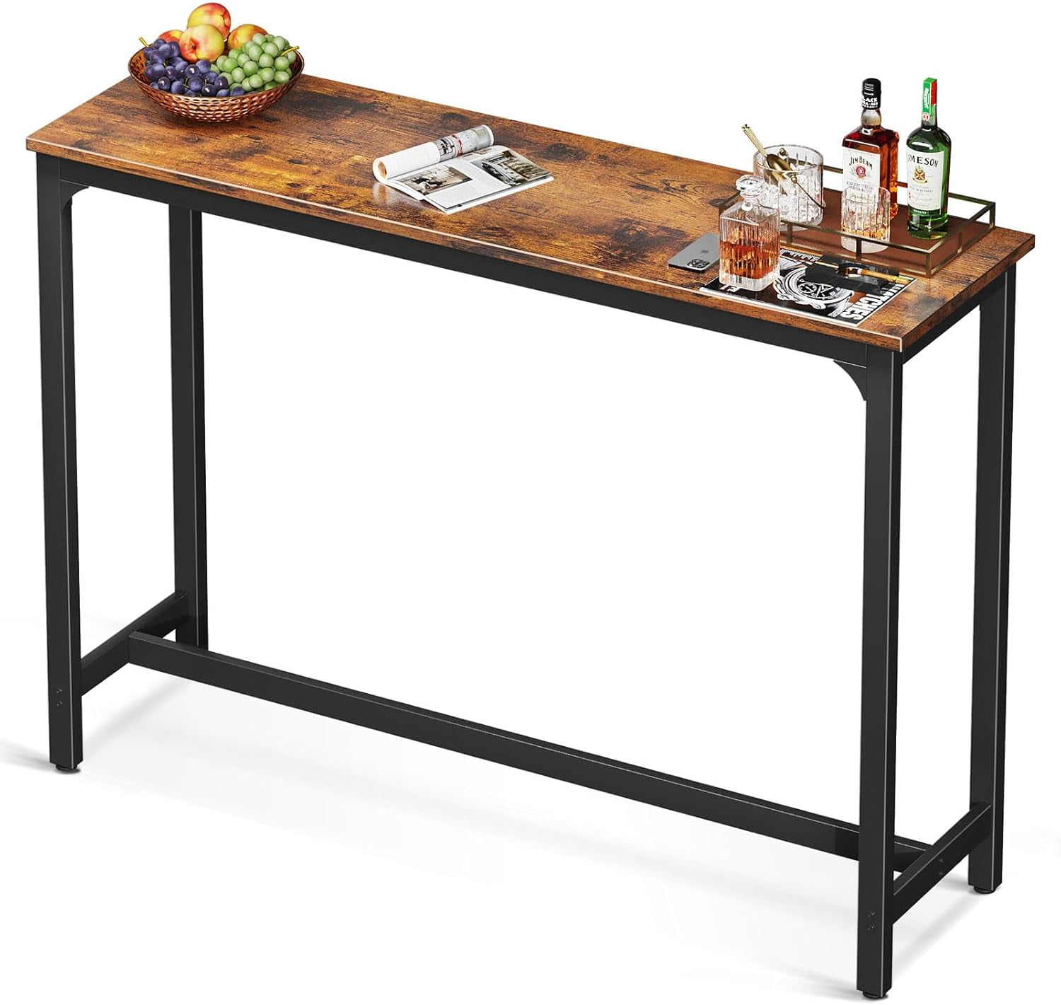 55 Inch Bar Table, Bar Height Pub Table, Counter Height Bar Table ...