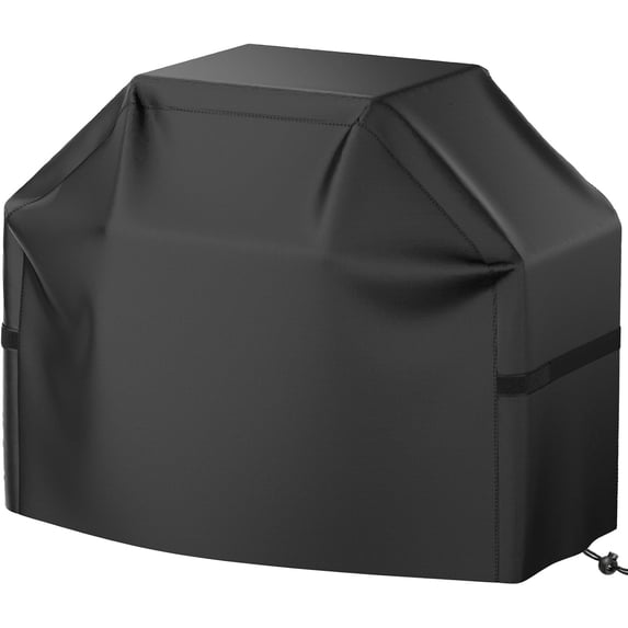 55 Inch Black Heavy Duty Gas BBQ Grill Cover, All Weather Waterproof ...
