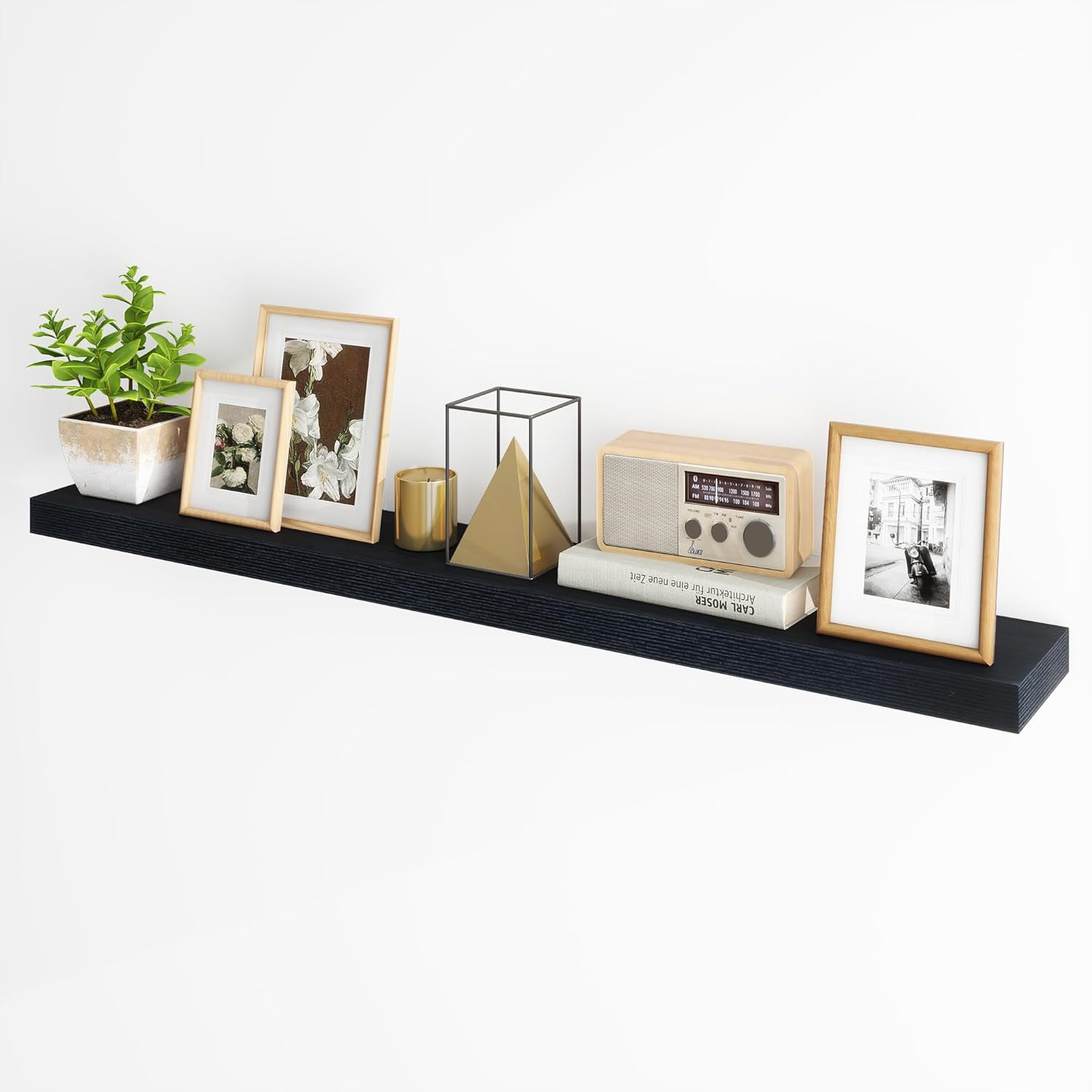55 Inch Fireplace Mantel Shelf -Long Floating Shelf, Wall Mounted ...