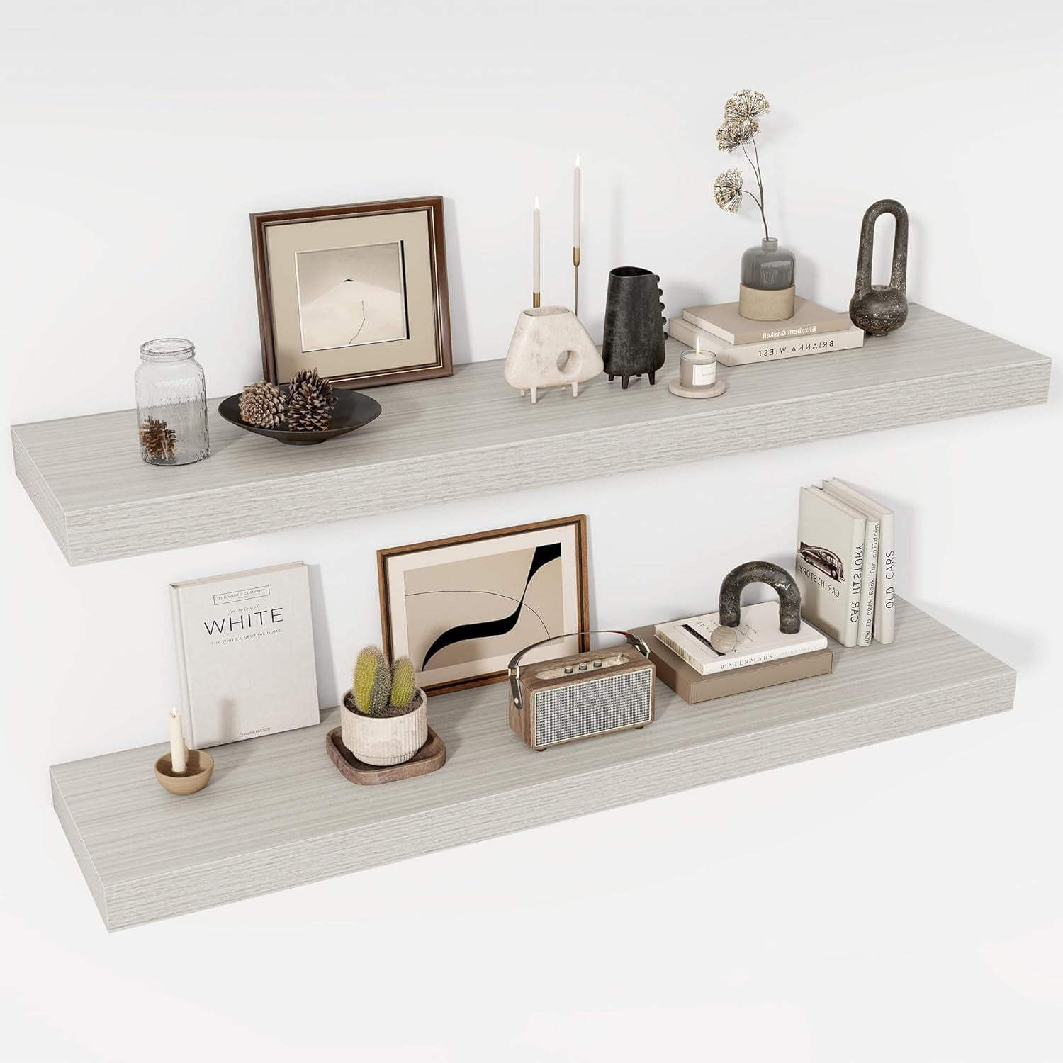 55 Inch Floating Shelves 12" Deep Floating Shelf Wall Mounted 55" Wall ...