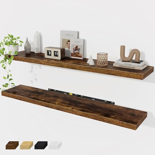 55 Inch Floating Shelves for Wall 2 Pack Shelves for Bedroom|Kitchen ...