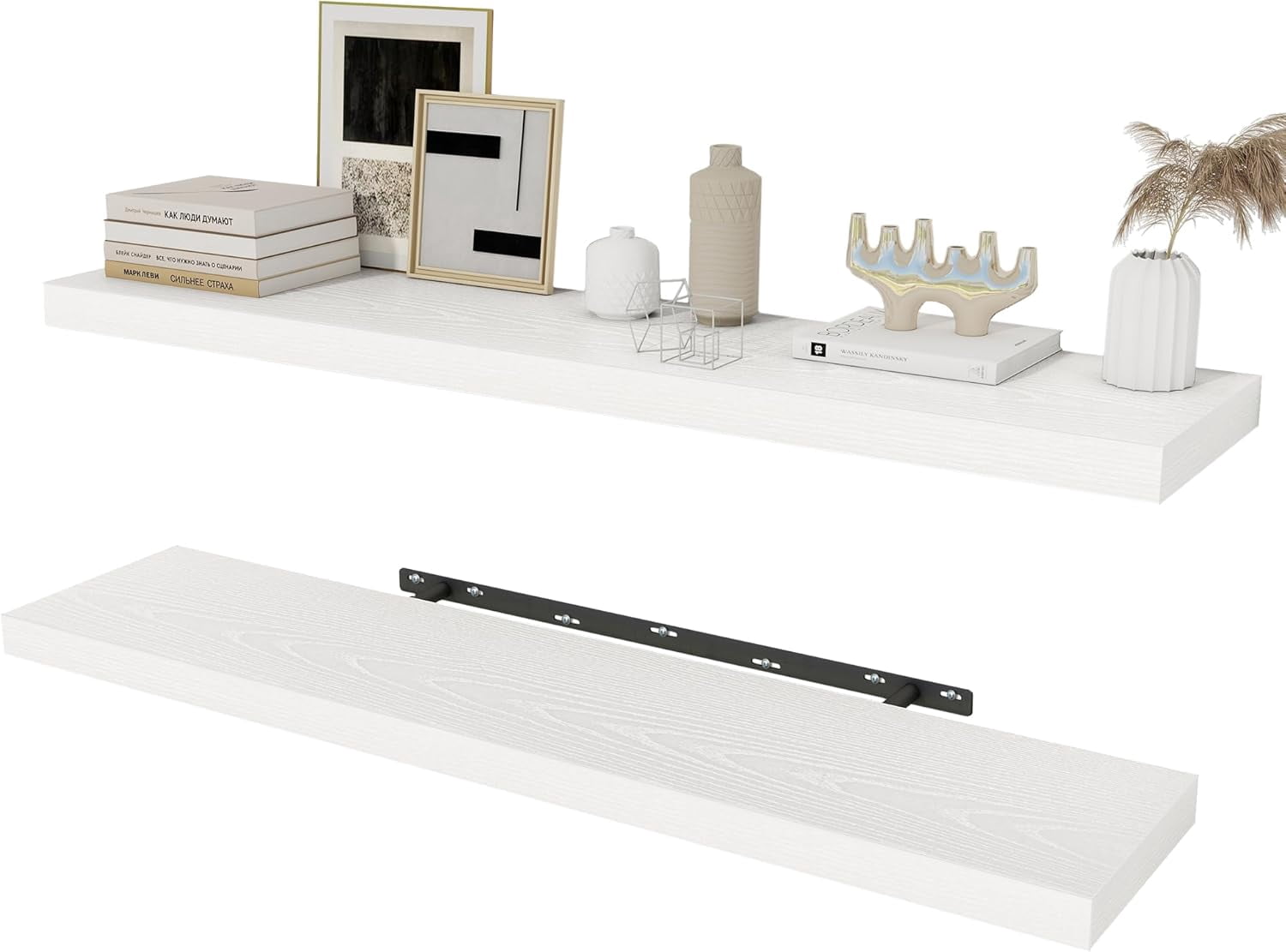 55 Inch Floating Shelves for Wall 2 Pack Shelves for Bedroom|Kitchen ...