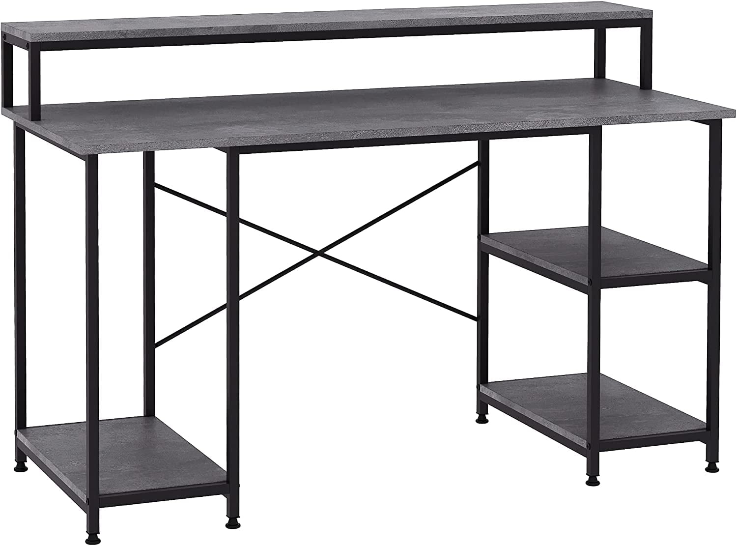 55 Inch Home Office Computer Desk Study Writing Workstation with ...