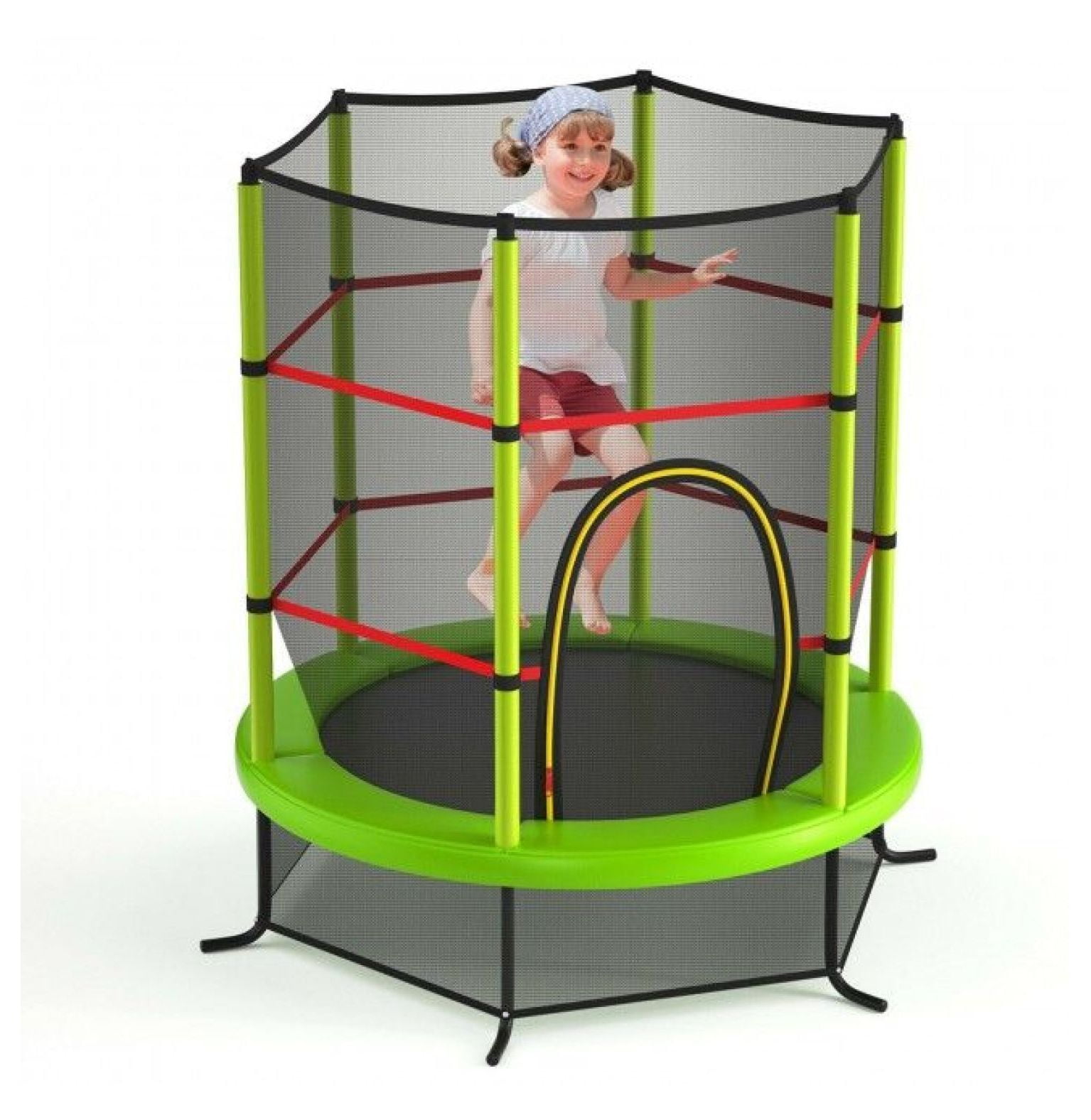 55 Inch Kids Recreational Trampoline Bouncing Jumping Mat with ...