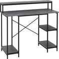 55 Inch Office Computer Desk Study Writing Workstation with Shelves ...