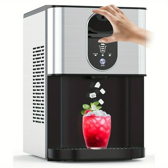 55 Lbs Commercial Nugget Ice Maker - Self - Cleaning Pebble Ice Machine ...