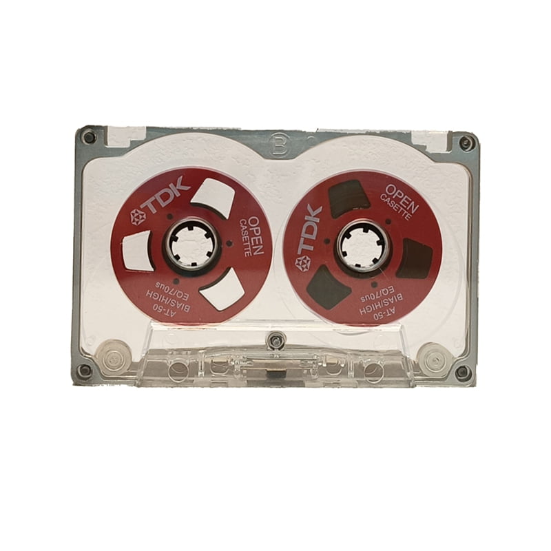 55 Minute Blank Tape Disk Double-Sided Metal Small Open Cassette Disk ...