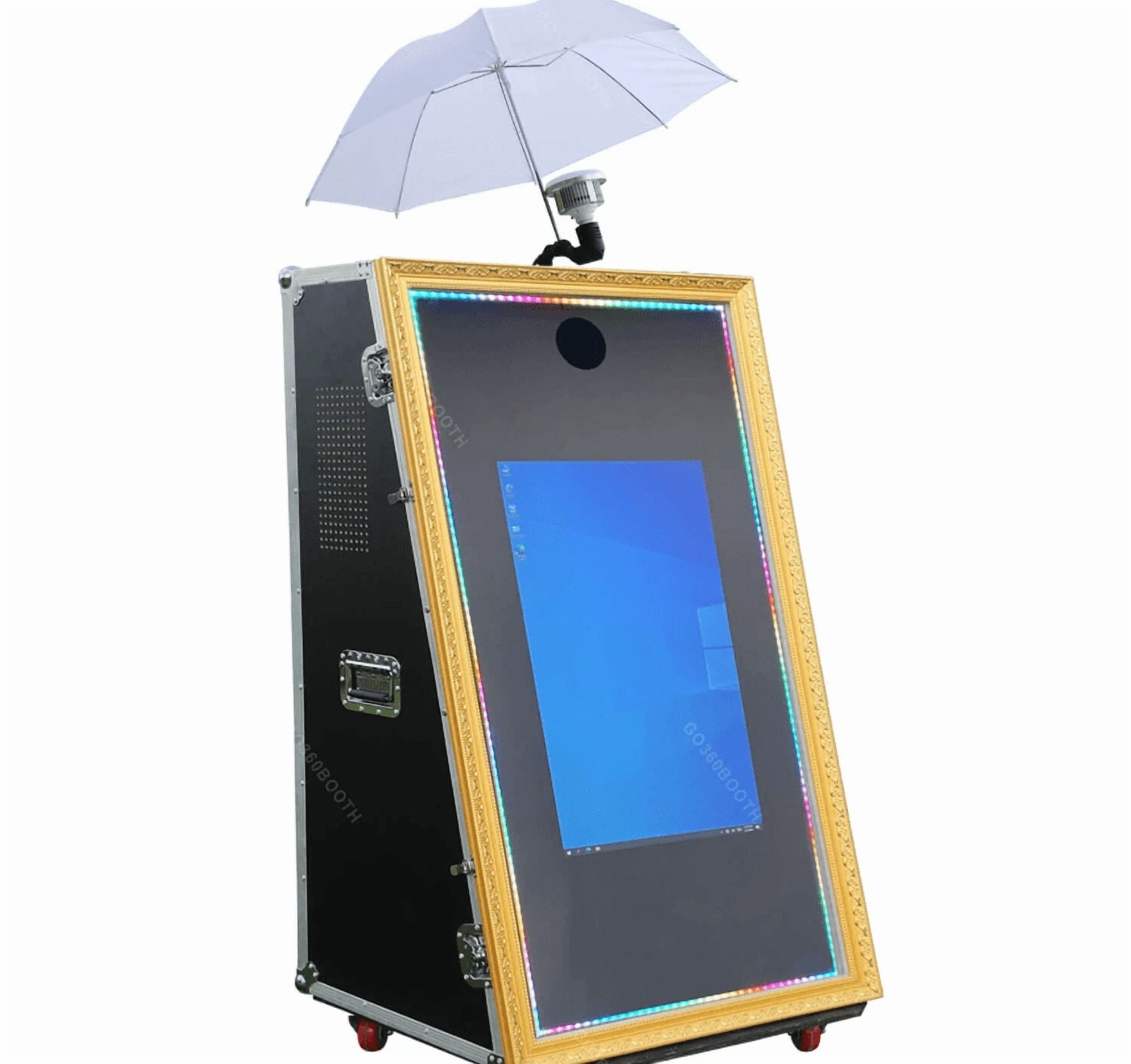 GO360BOOTH 55“ Mirror Photo Booth With Flight Case- 32" Touchscreen ...