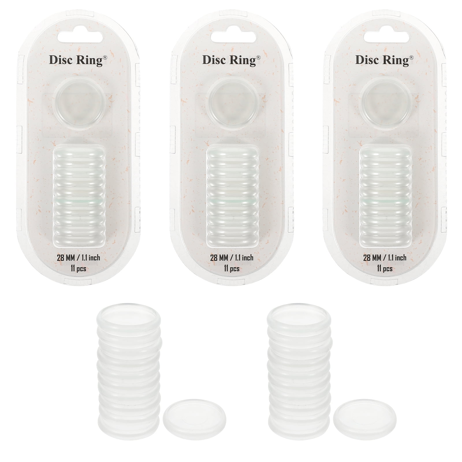 55 Pcs Books Binder Clips Binding Discs Transparent Binder Disc Loose ...