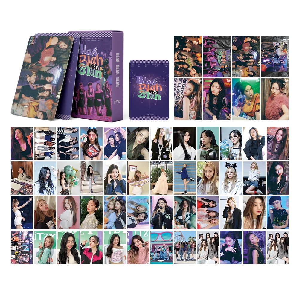 55 Pcs ITZY LOMO Cards BLAH BLAH BLAH Album Postcards ITZY KILL THE DOUBT 2023 KPOP Merch ITZY ...