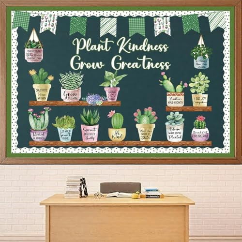 55 Pcs Plant Bulletin Board Decoration Plant Kindness Grow Greatness ...