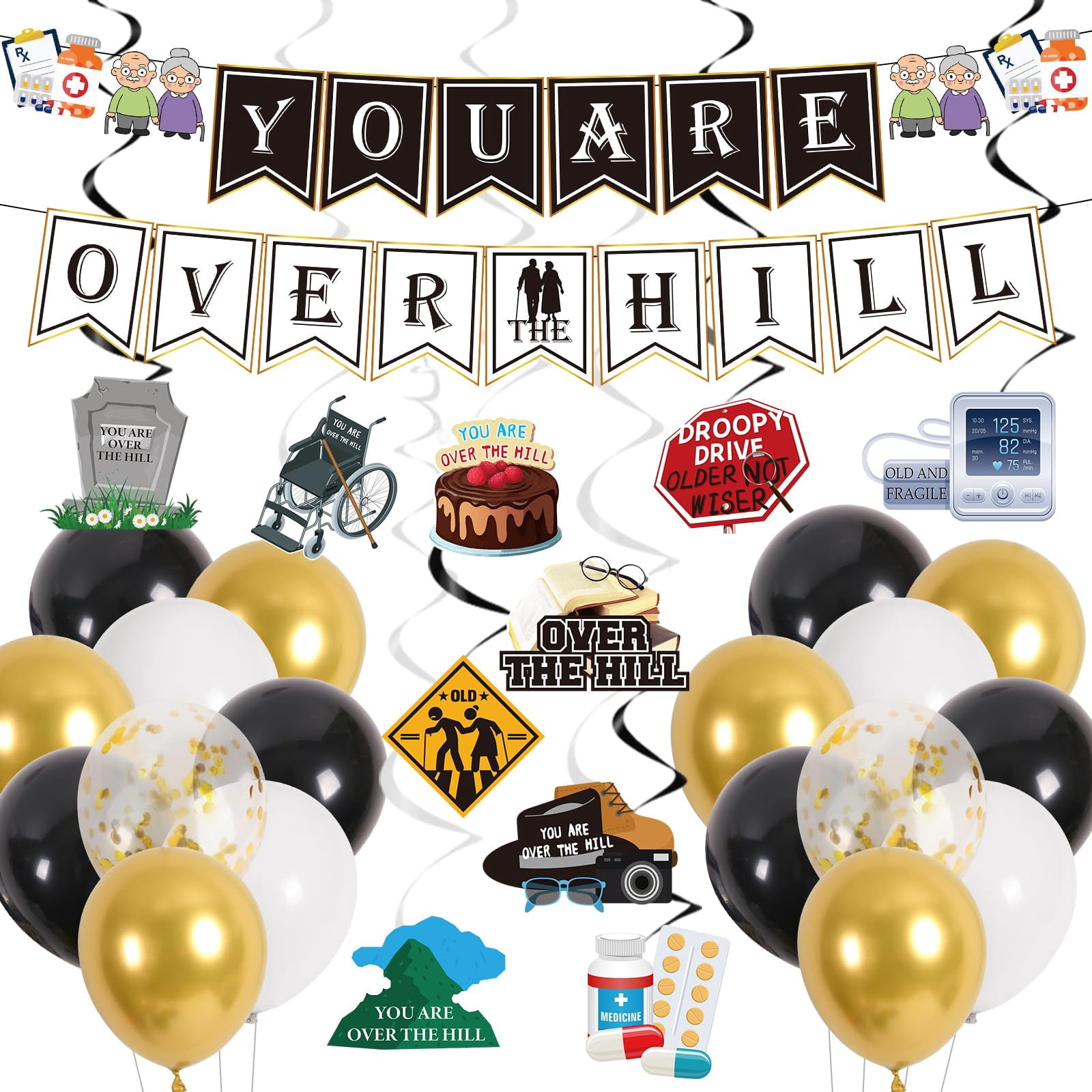 55 Pcs Retirement Party KEF16 Decorations for Women, Happy Retirement ...