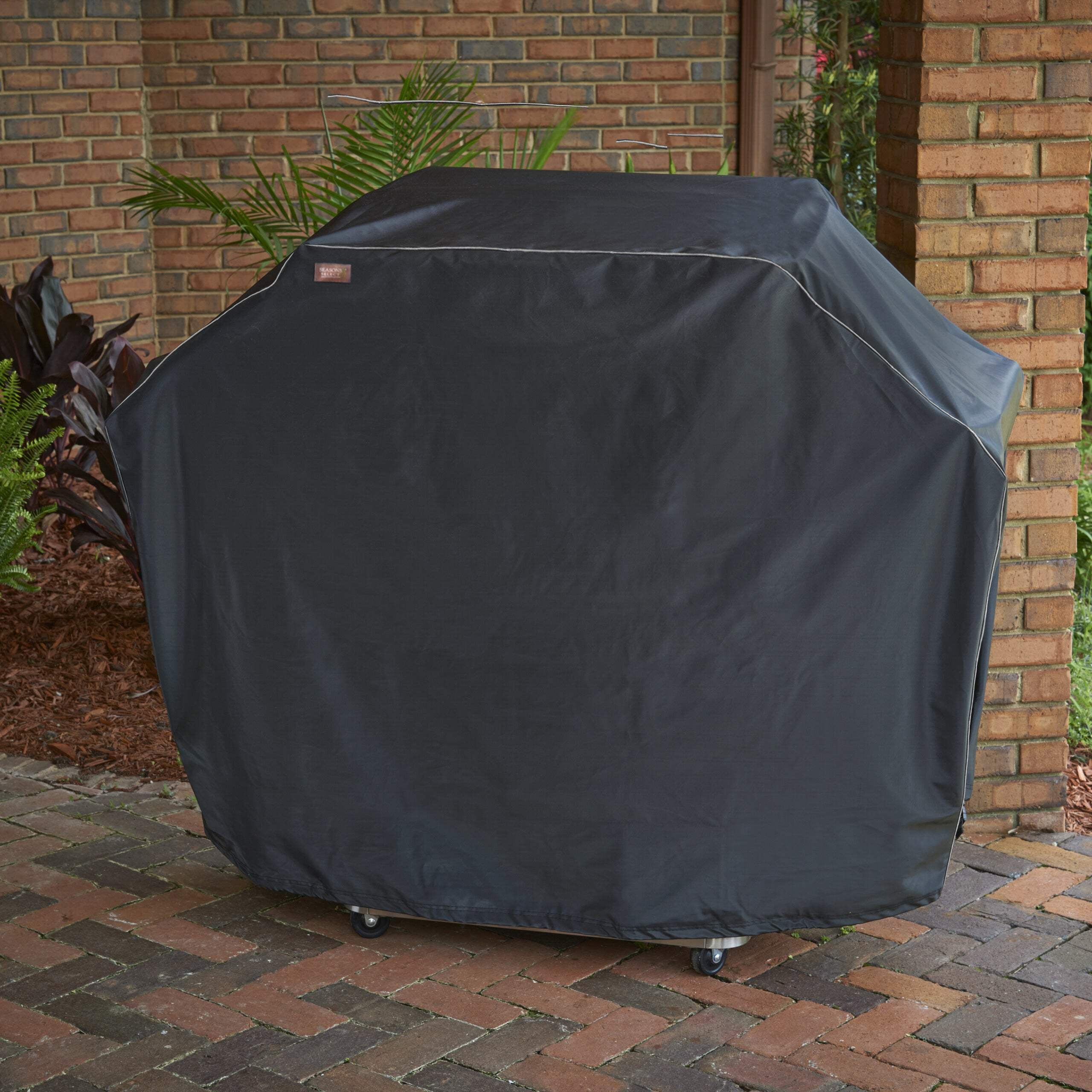SEASONS SELECT® 55" Waterproof Premium Black BBQ Grill Cover - Walmart.com