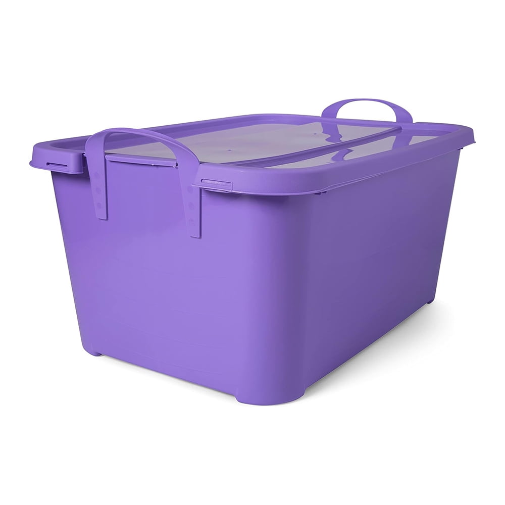 55 Quart Stackable Home Organizer, Lidded Storage Container, Storage ...