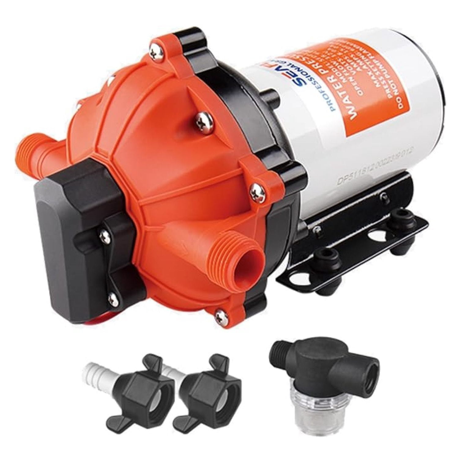 55-Series Diaphragm Pump - 12V DC, 5.5 GPM, 60 PSI with Heavy Duty ...