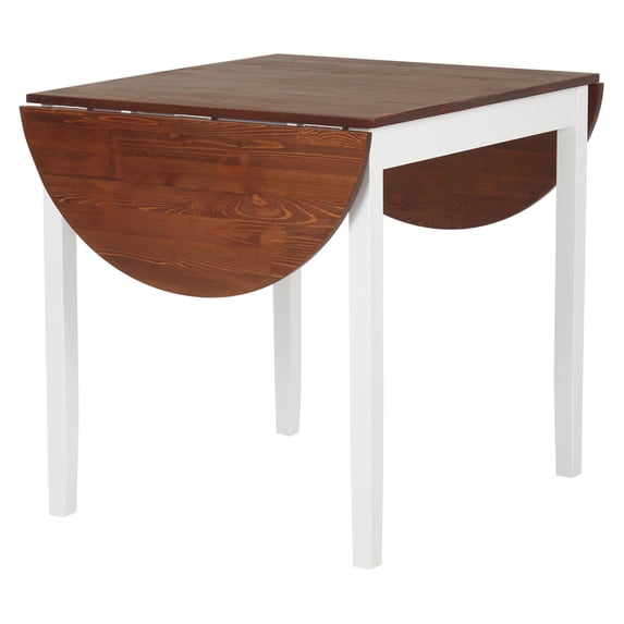 55" Solid Wood Kitchen Table, Drop Leaf Tables for Small Spaces ...