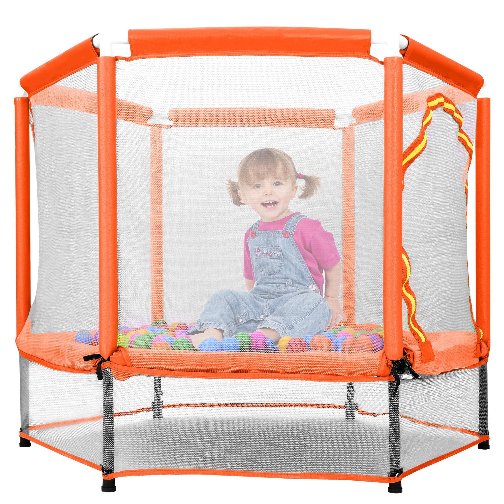 55'' Toddler Trampoline for Kids, SEGMART Kids Trampoline with ...