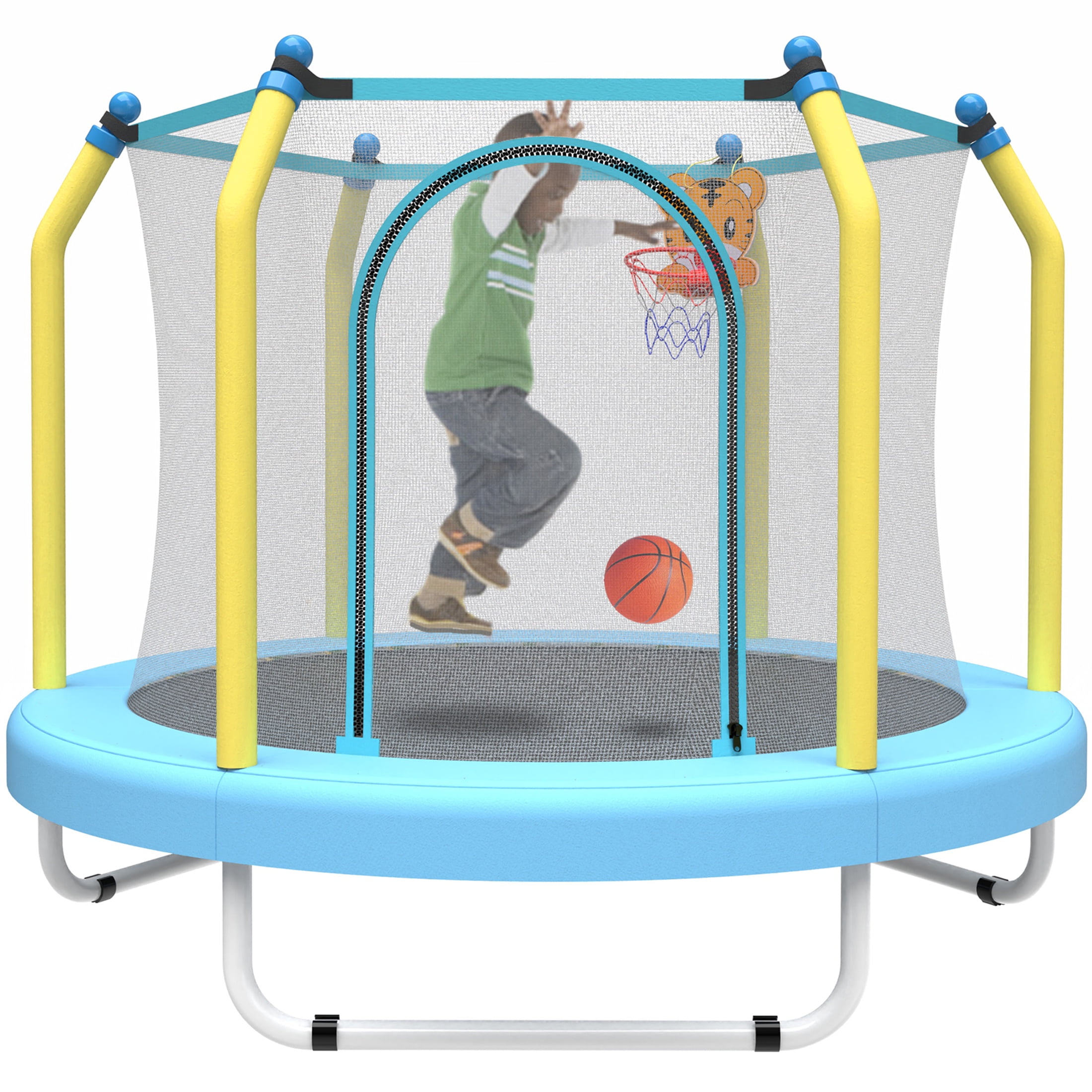 55'' Toddler Trampoline for Kids, SEGMART Kids Trampoline with ...