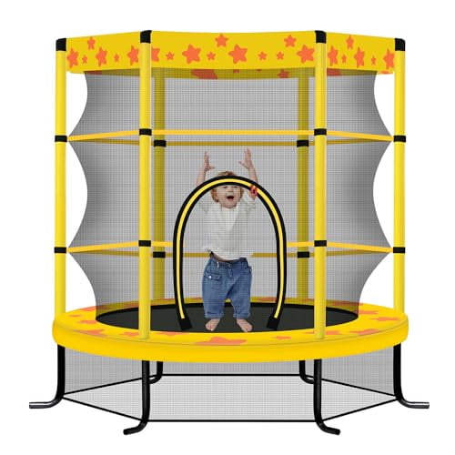 55" Trampoline Fitness Mini Toddler Trampoline Indoor and Outdoor Mini ...