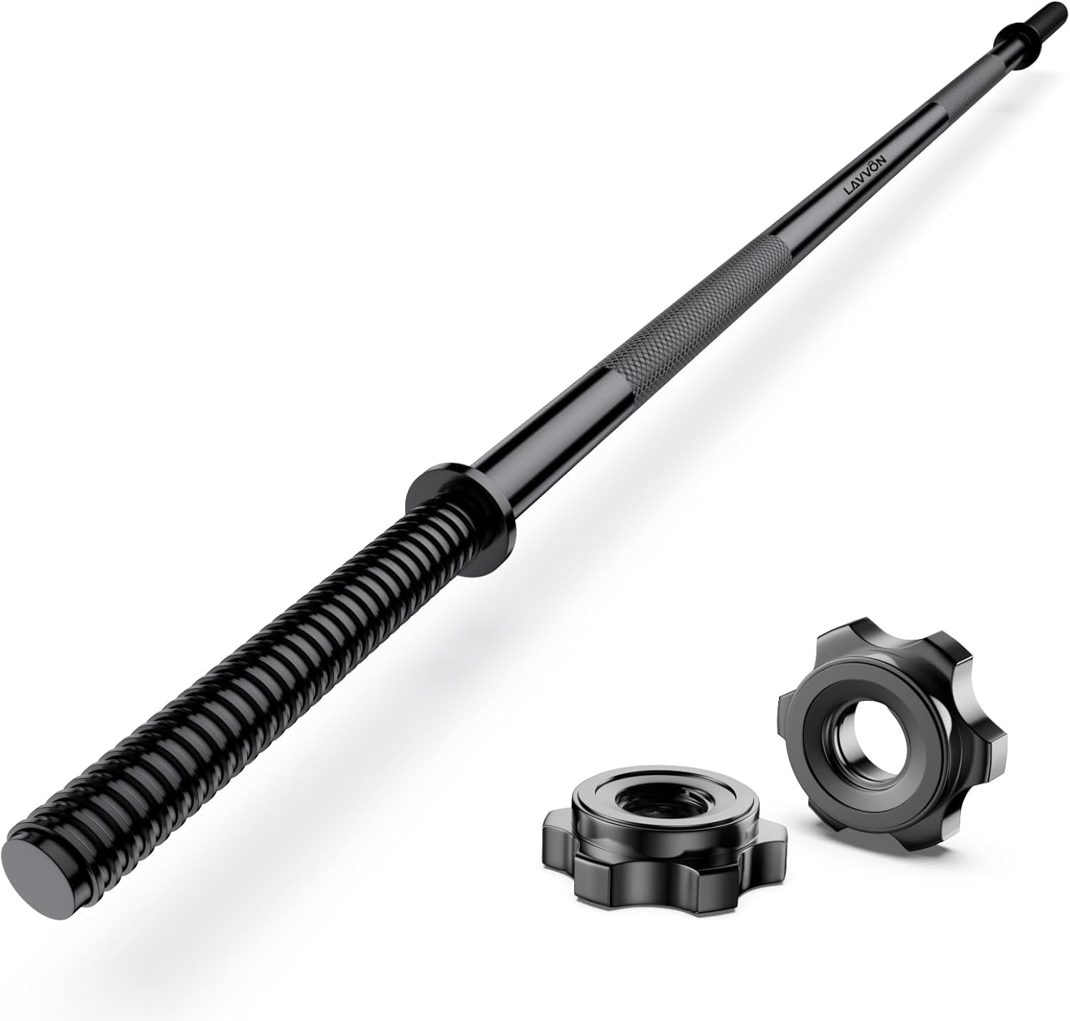 55" Weight Lifting Bar, 1" Standard Straight Barbell Bars for Weight ...