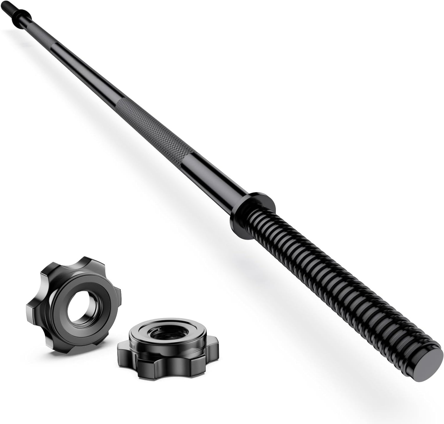 55" Weight Lifting Bar, 1" Standard Straight Barbell Bars for Weight ...