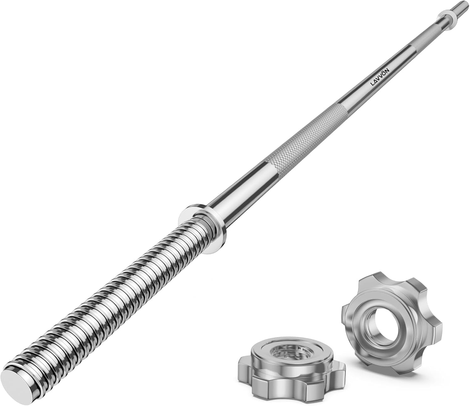 55" Weight Lifting Bar, 1" Standard Straight Barbell Bars for Weight ...