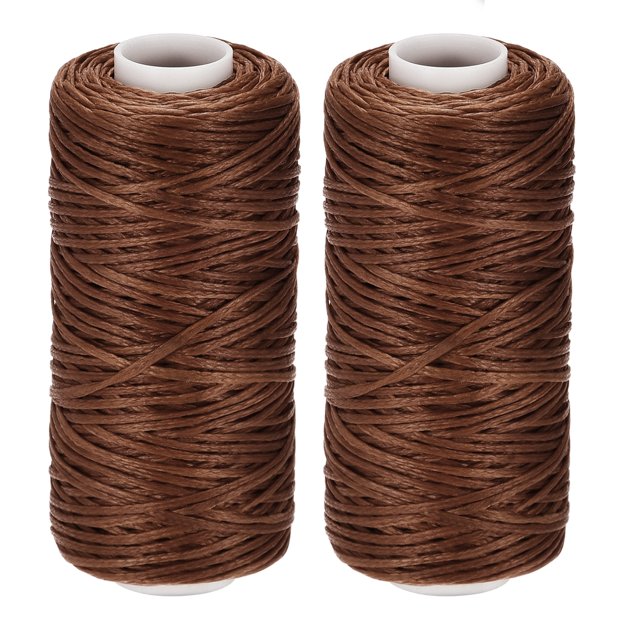 55 Yards 150D/1mm Leather Sewing Polyester Waxed Thread (Brown, 2 Pack ...
