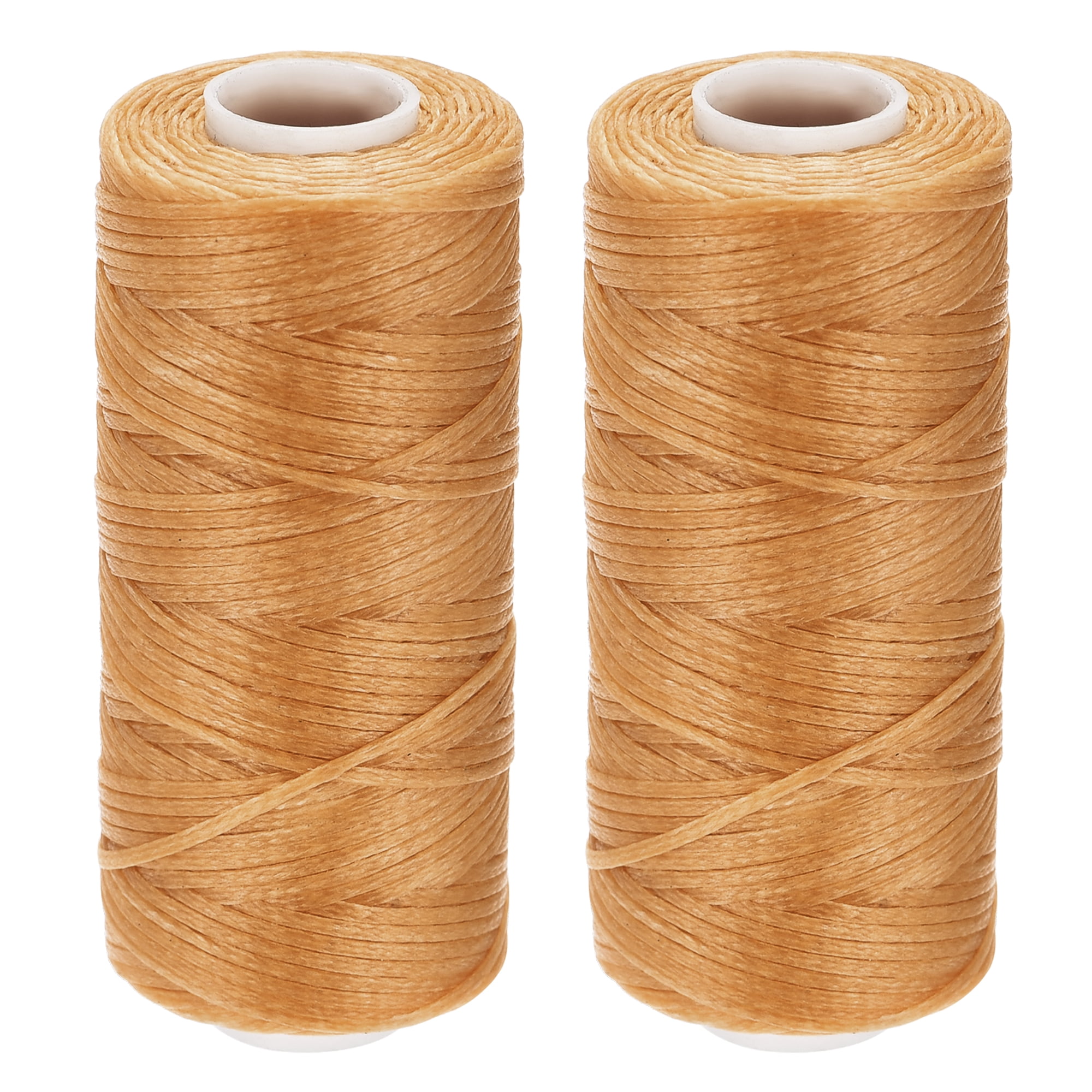 55 Yards 150D/1mm Leather Sewing Polyester Waxed Thread (Neon Brown, 2 ...