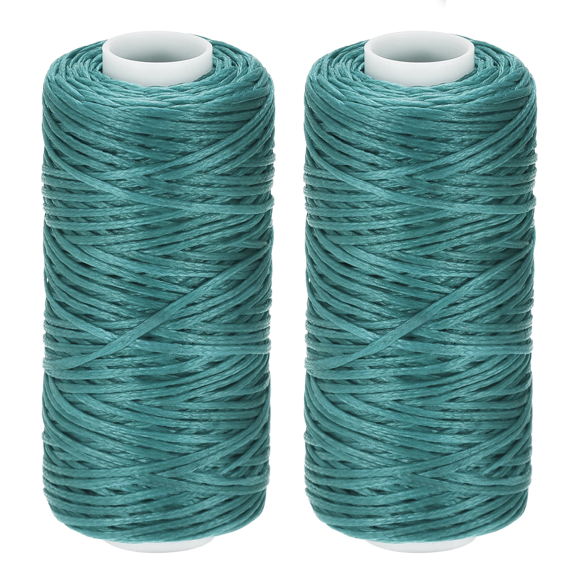 55 Yards 150D/1mm Leather Sewing Polyester Waxed Thread (Teal Green, 2 ...
