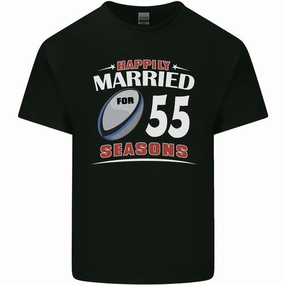 55 Year Wedding Anniversary 55Th Rugby T-Shirt - Walmart.com