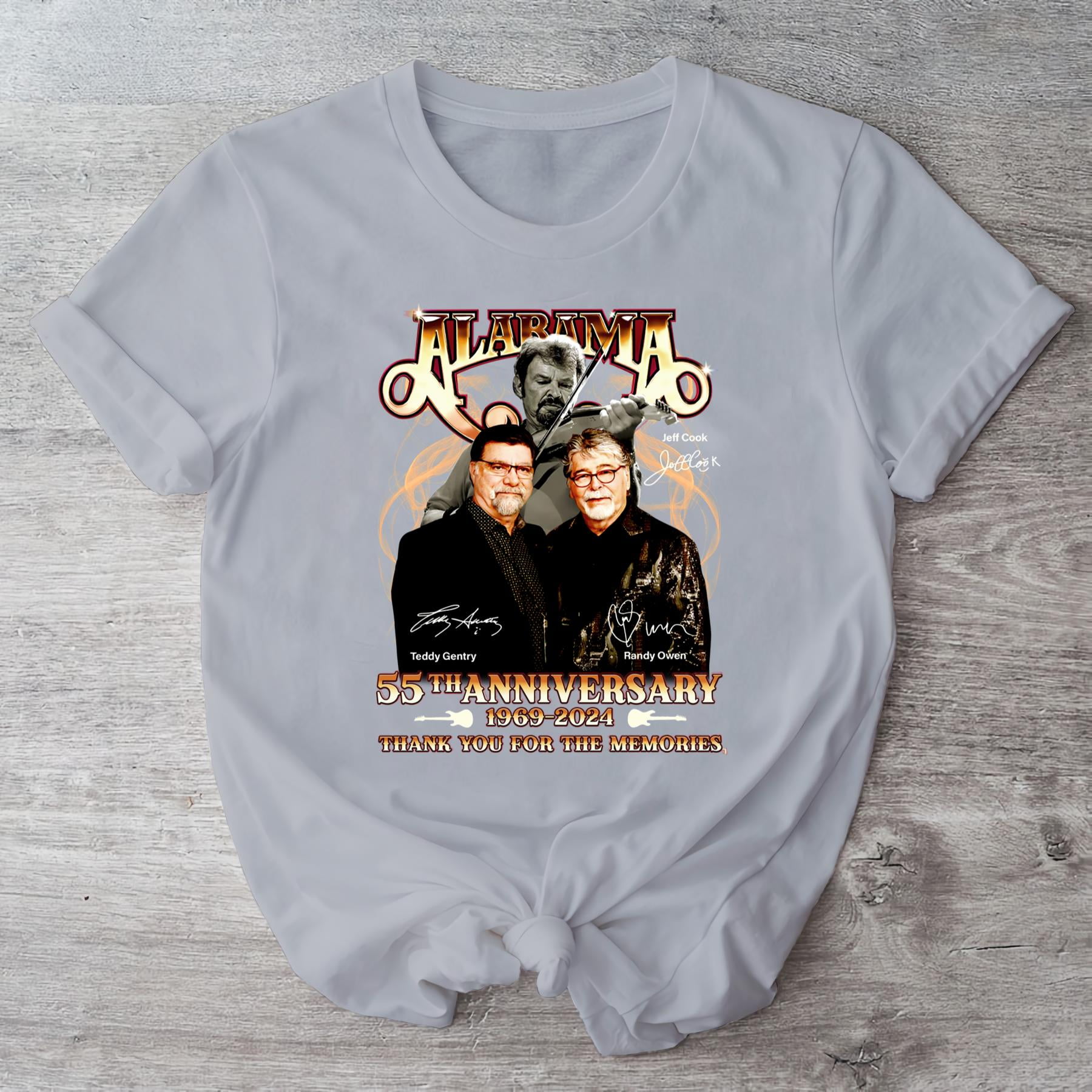 55 Years Country Band Tribute Shirt, 1969–2024 Legacy Tour Graphic Tee ...