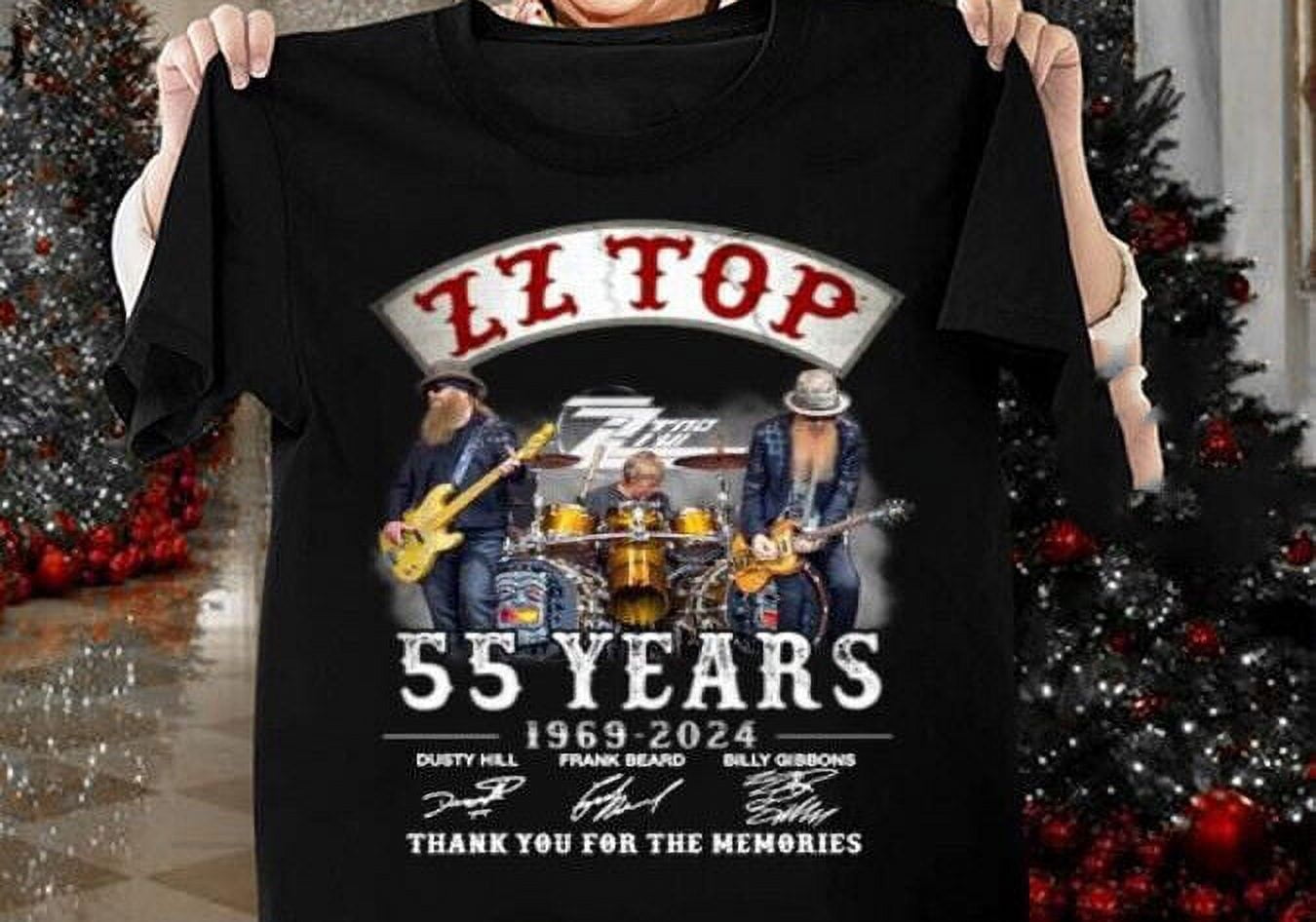 55 Years Of ZZ Top Band 1969 2024 Thank You For The Memories t-shirt ...