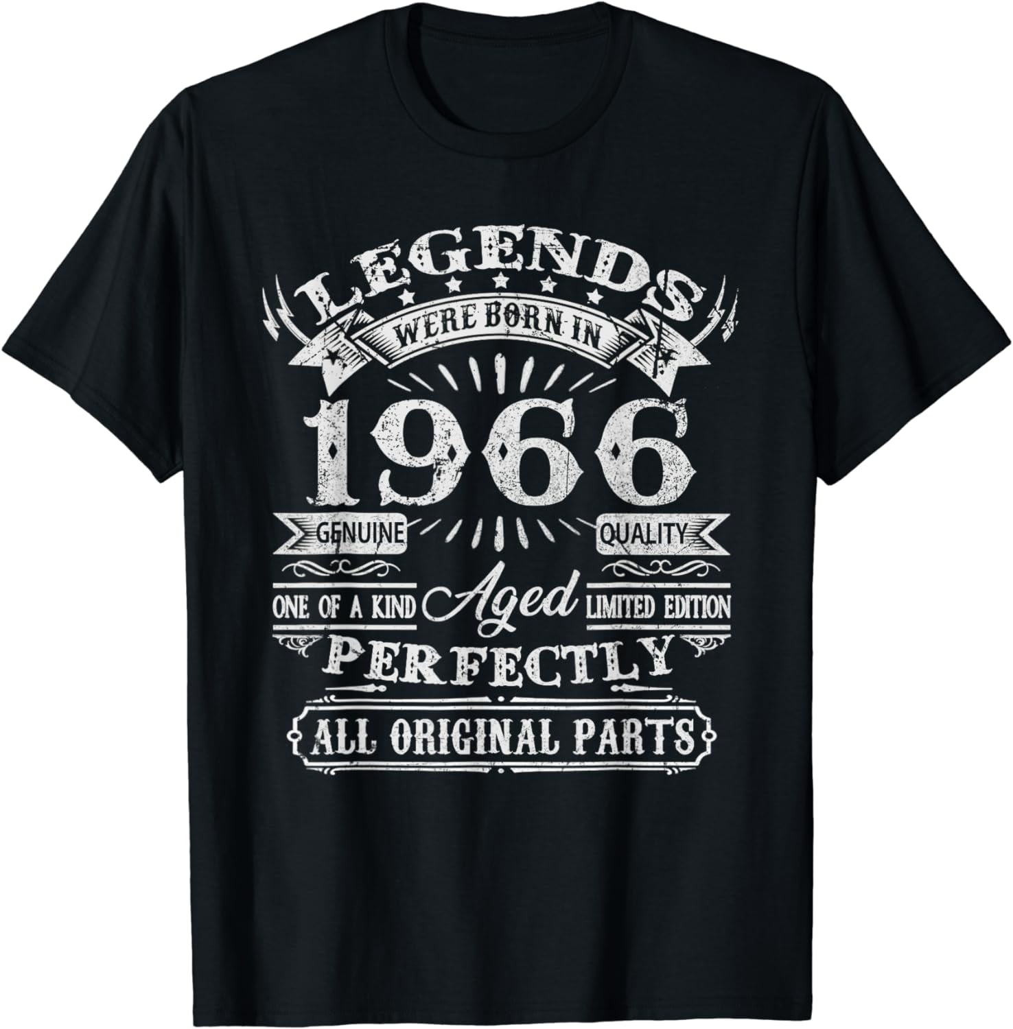 55 Years Old Gifts Legend Were Born In 1966 55th Birthday T-Shirt ...