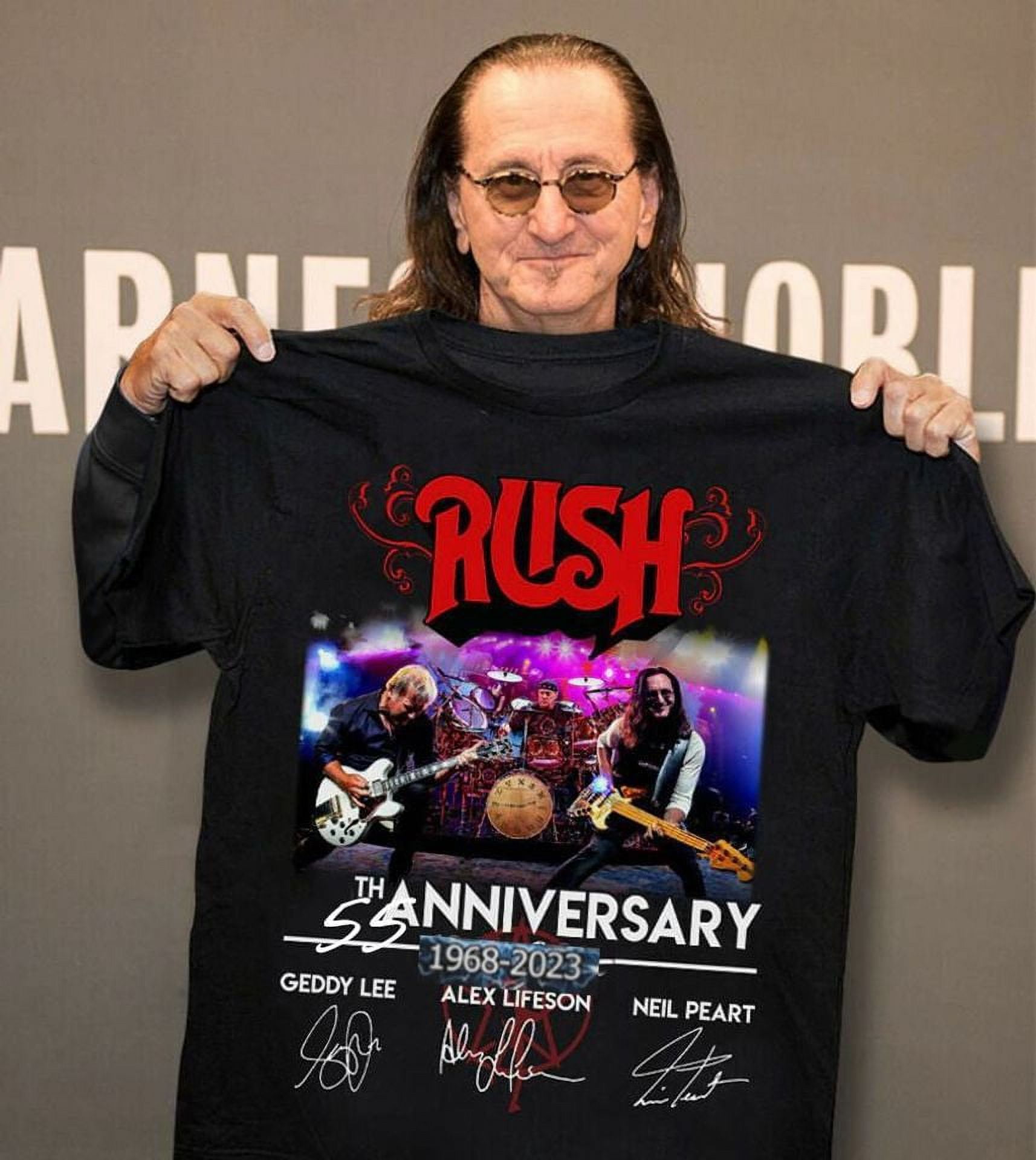 55 Years Rush Band 1968-2023 Signatures T-shirt - Walmart.com