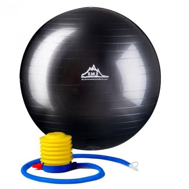 55 cm. Static Strength Exercise Stability Ball, Black - Walmart.com