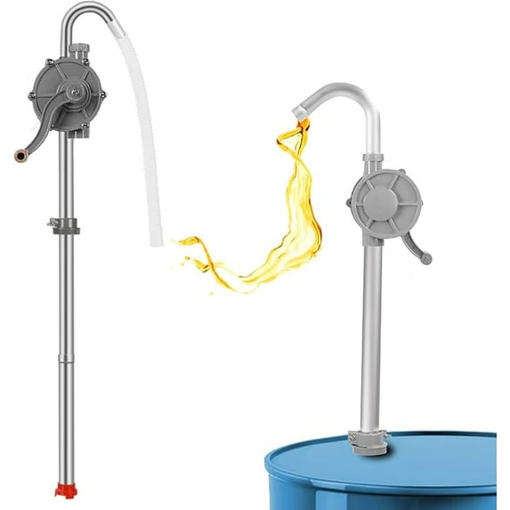 55 gallon Drum Pump, Hand Oil Transfer Pump,Upgraded all-aluminum ...