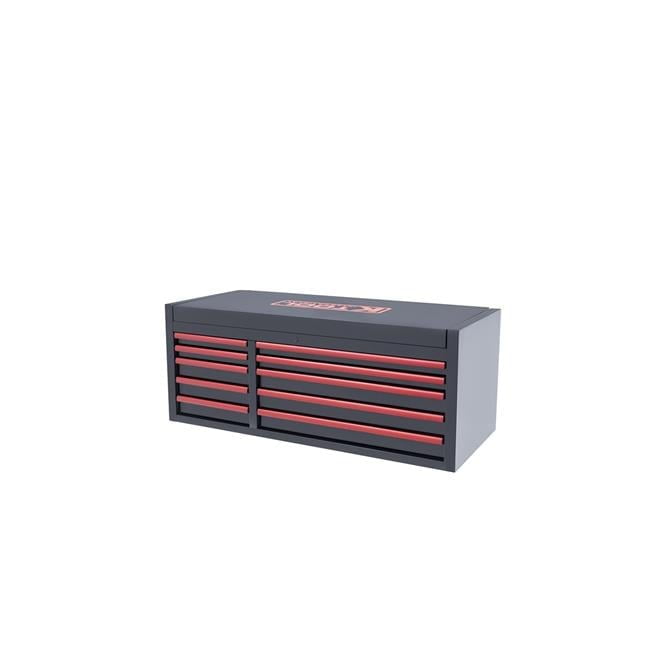 55 in. 500 lbs Premium 10 Drawer Double Bay Tool Box, Matte Black ...