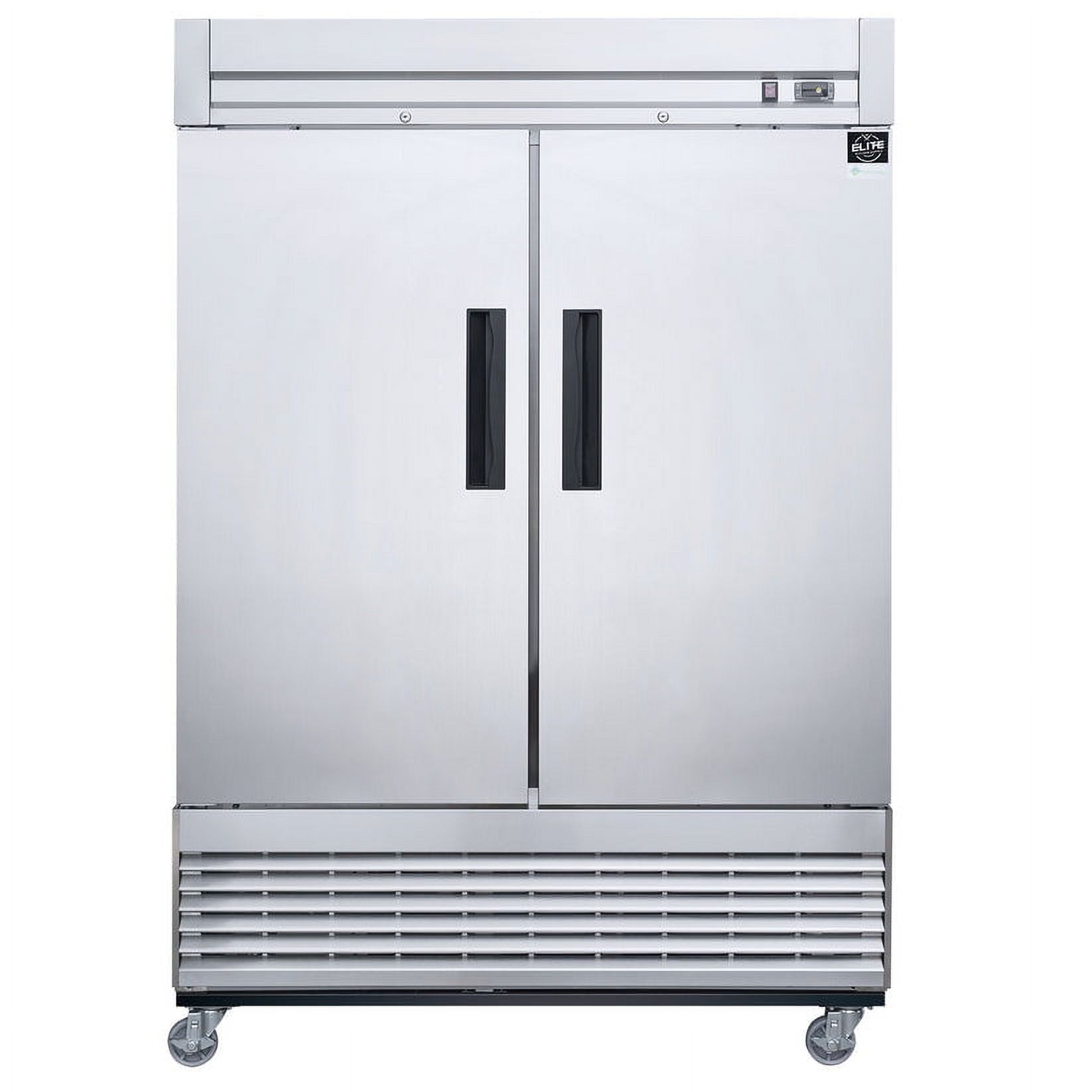 52" Double 2 Door Side By Side Stainless Steel Reach in Commercial ...